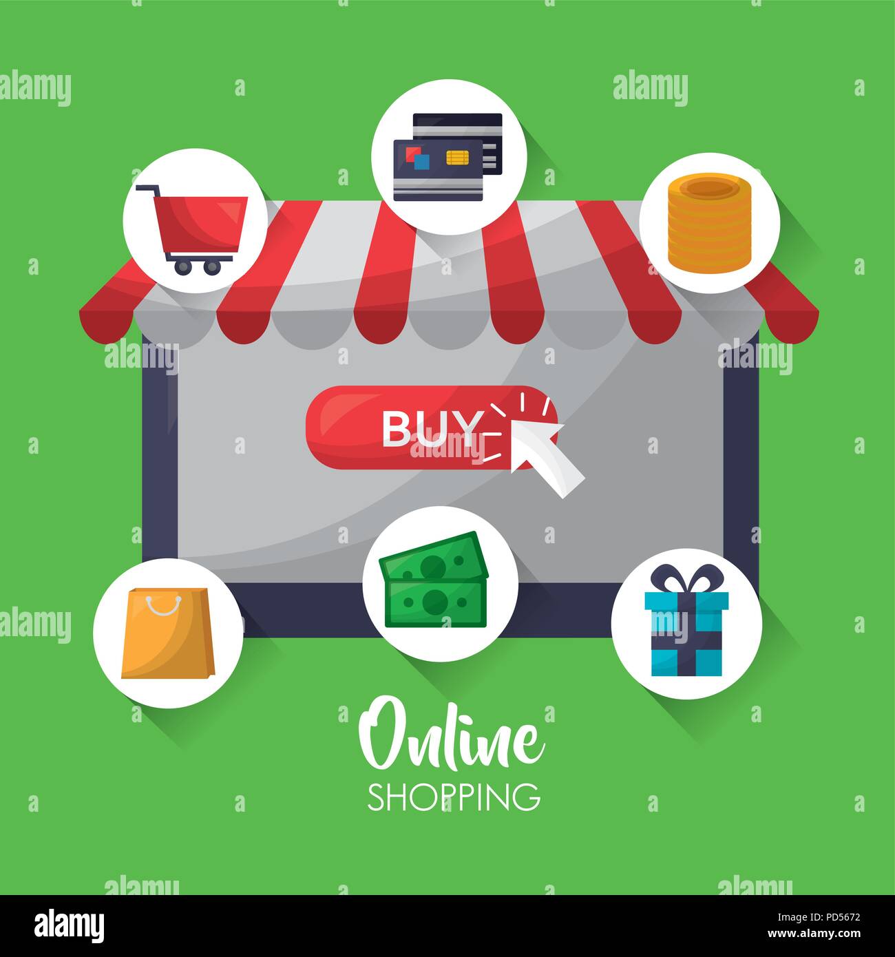 online shopping card Stock Vector Image & Art - Alamy