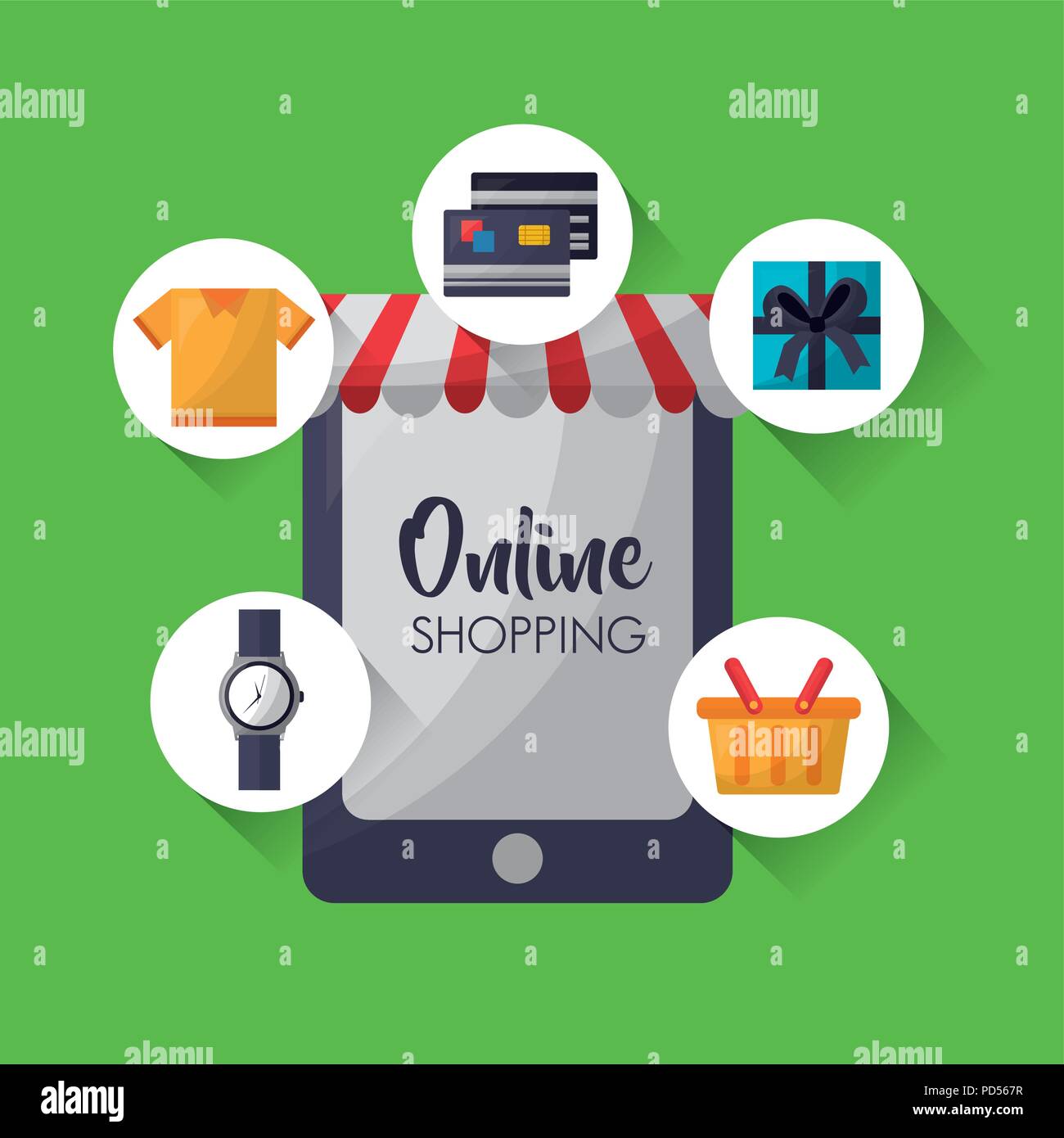 online shopping card Stock Vector Image & Art - Alamy