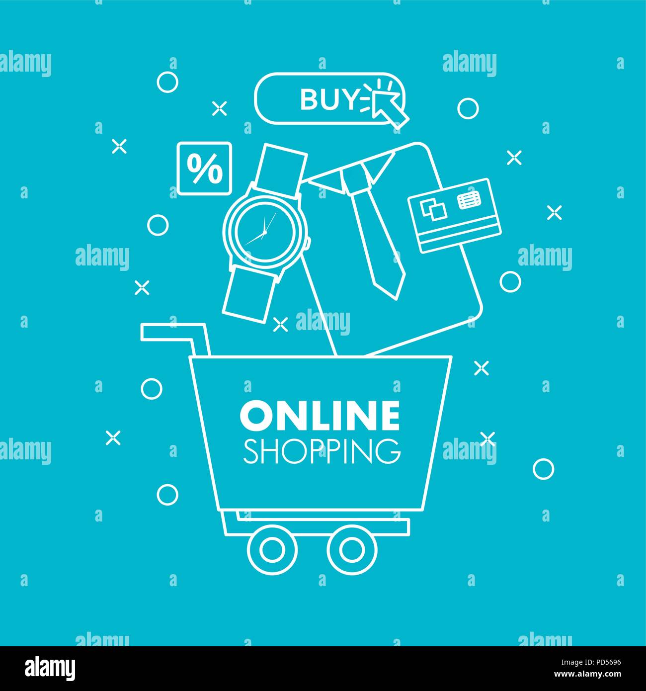 online shopping card Stock Vector Image & Art - Alamy