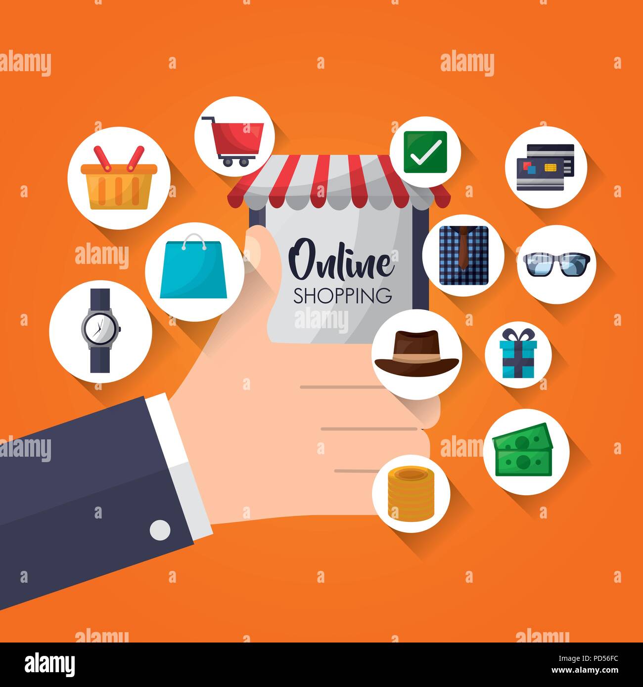 online shopping card Stock Vector Image & Art - Alamy