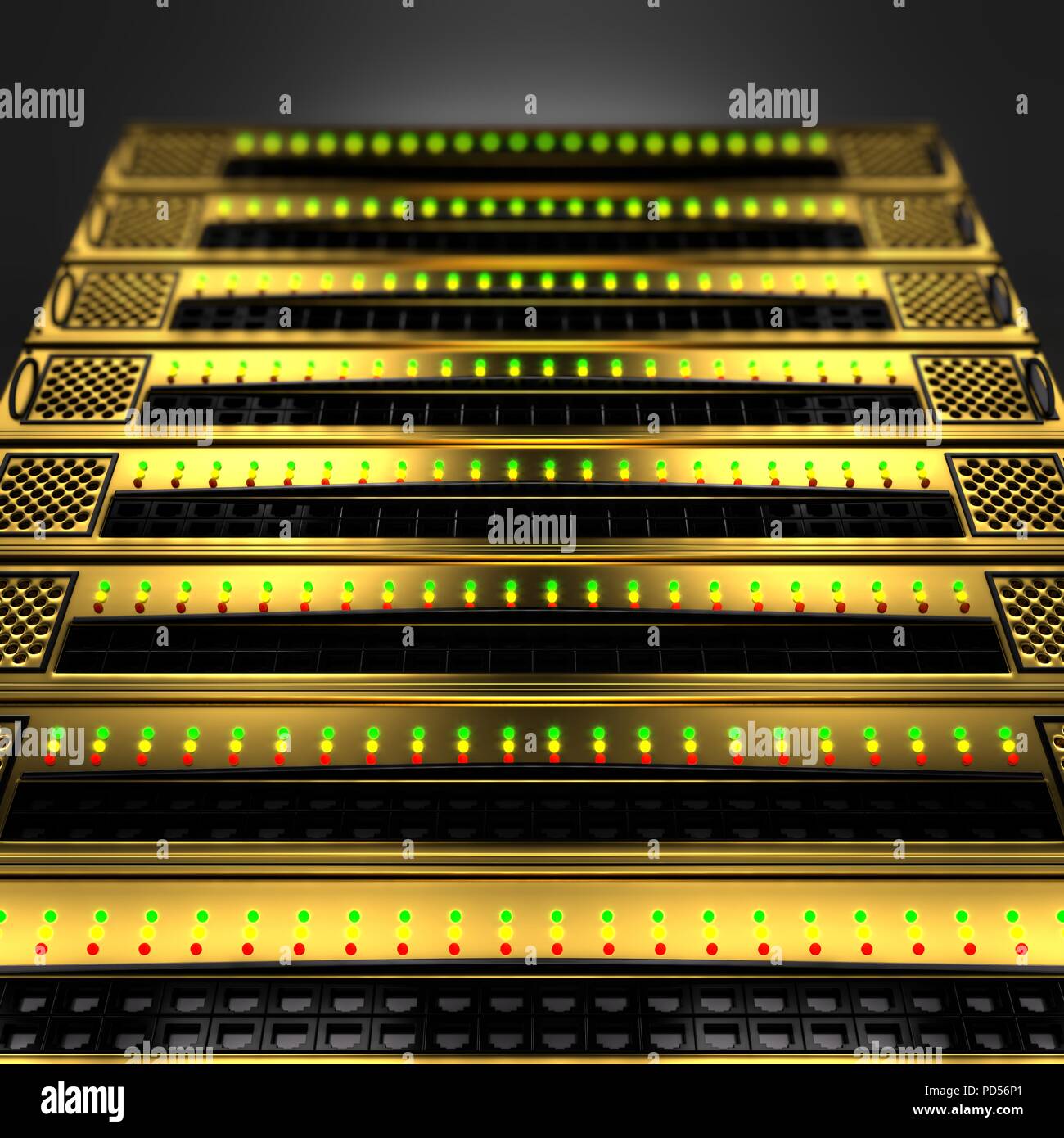 Data servers stack hi-res stock photography and images - Alamy