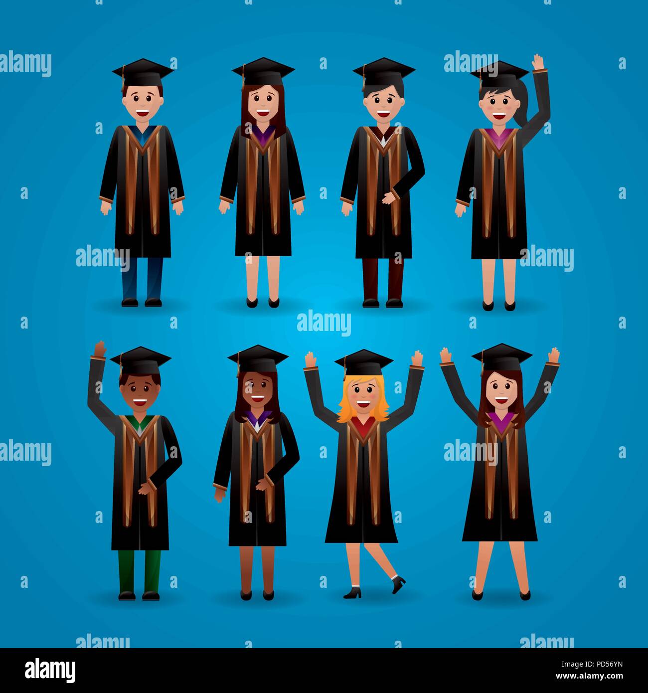 Class holding up Stock Vector Images - Alamy