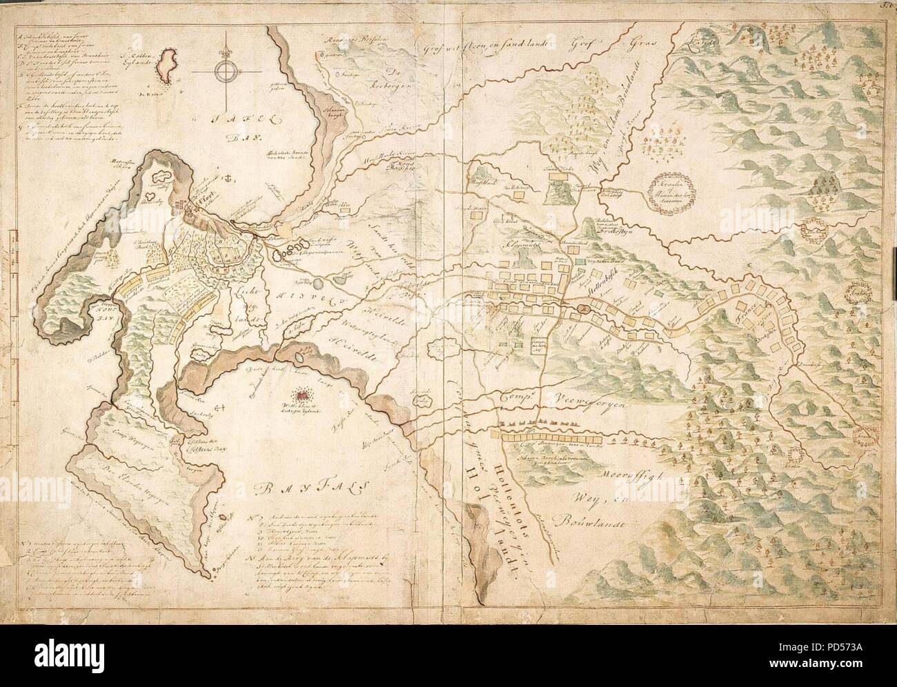 Map of the cape hi-res stock photography and images - Alamy