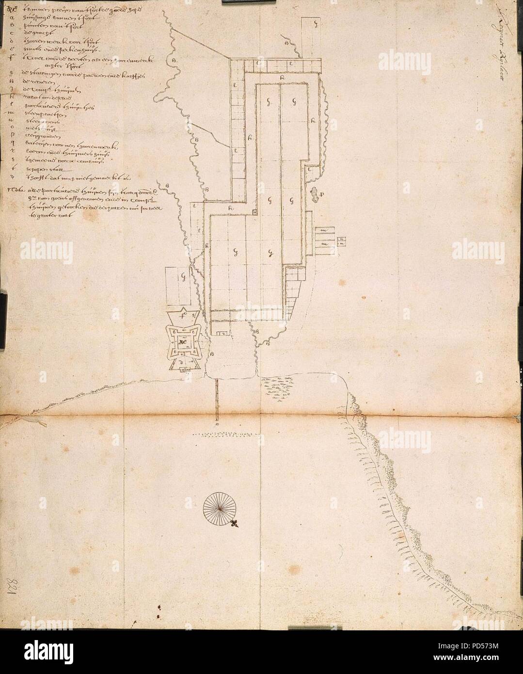Ground plan of the Fort of Good Hope Stock Photo - Alamy