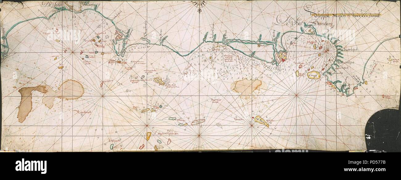 Map of the northern coast of Java Stock Photo - Alamy
