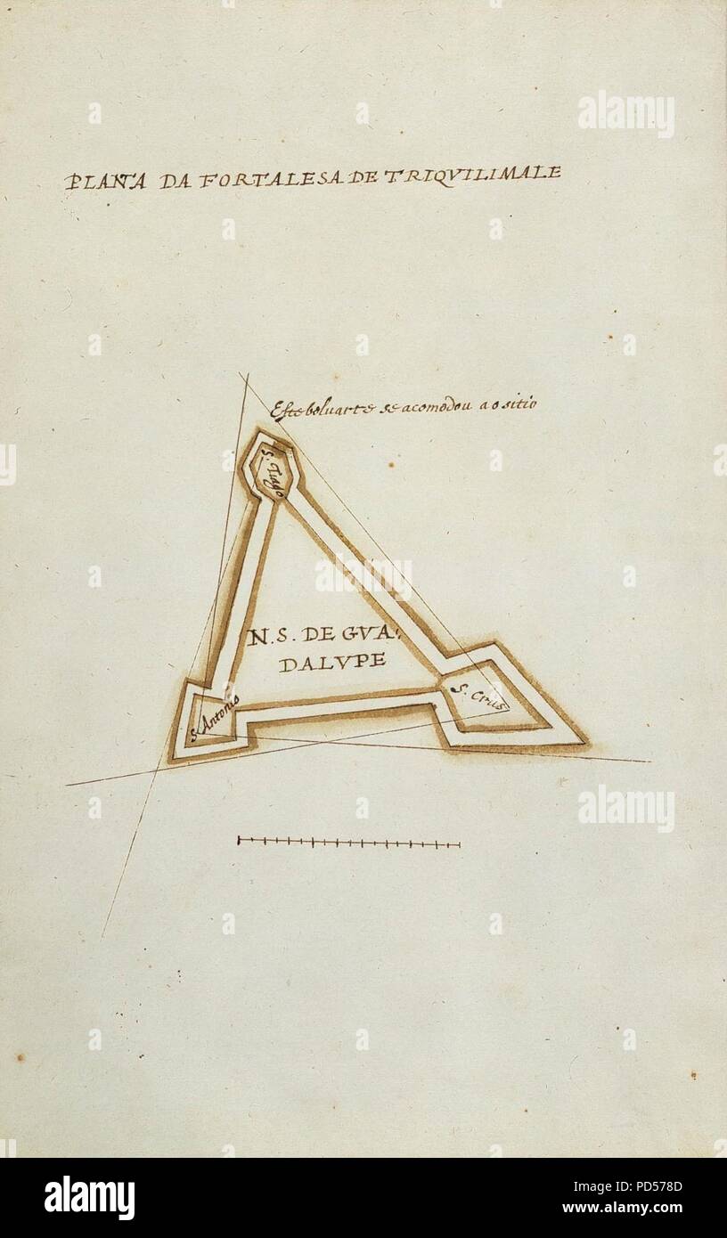 Map of Trinconomale Stock Photo - Alamy