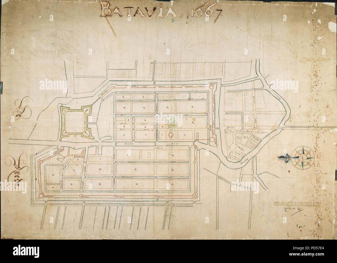 Batavia map hi-res stock photography and images - Alamy