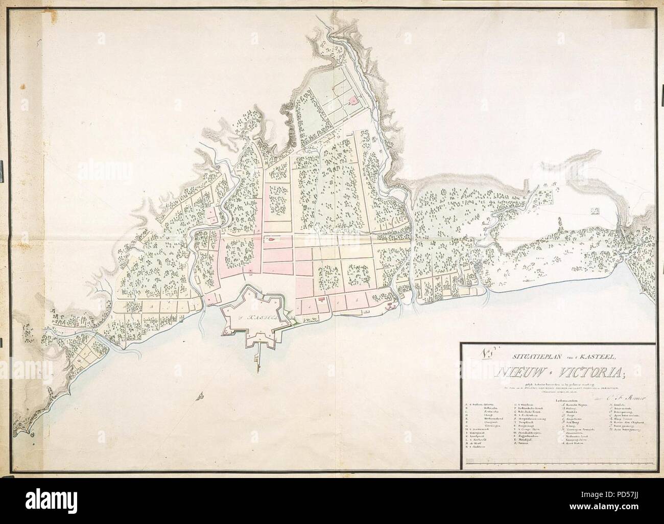 Map of Ambon and environs Stock Photo - Alamy