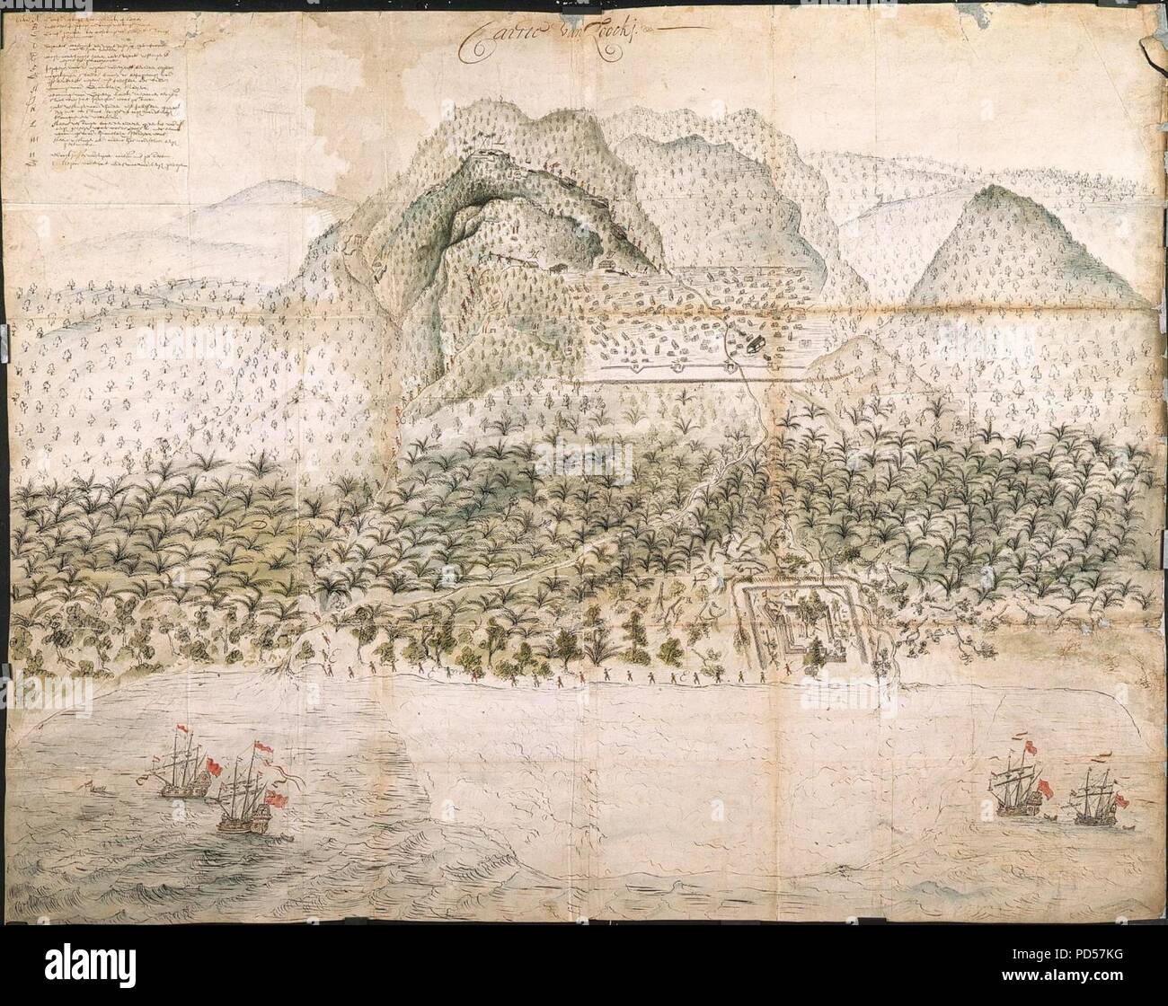 The fort at Loki and Company troops in the interior Stock Photo - Alamy