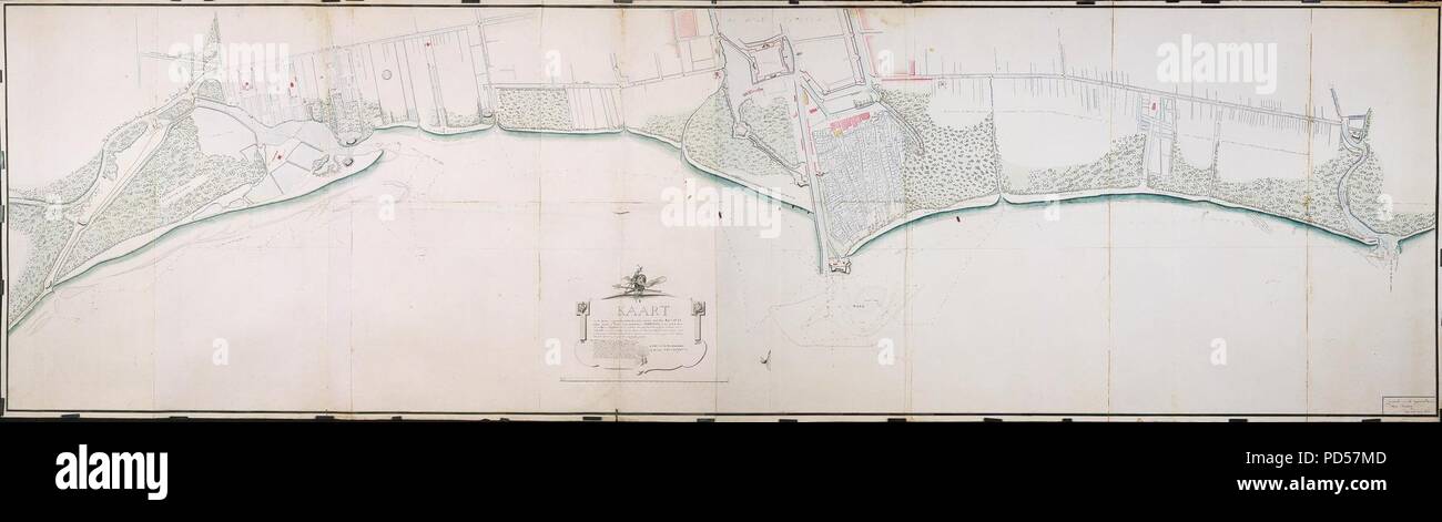 Map of Batavia and environs Stock Photo - Alamy