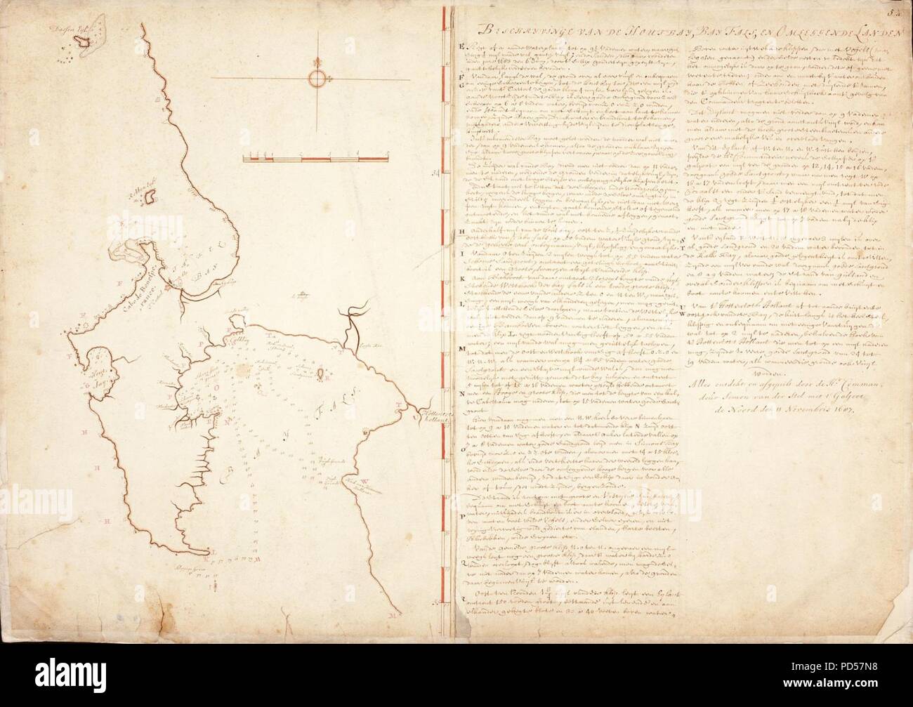 Chart of Hout Bay, False Bay and surrounding area Stock Photo - Alamy
