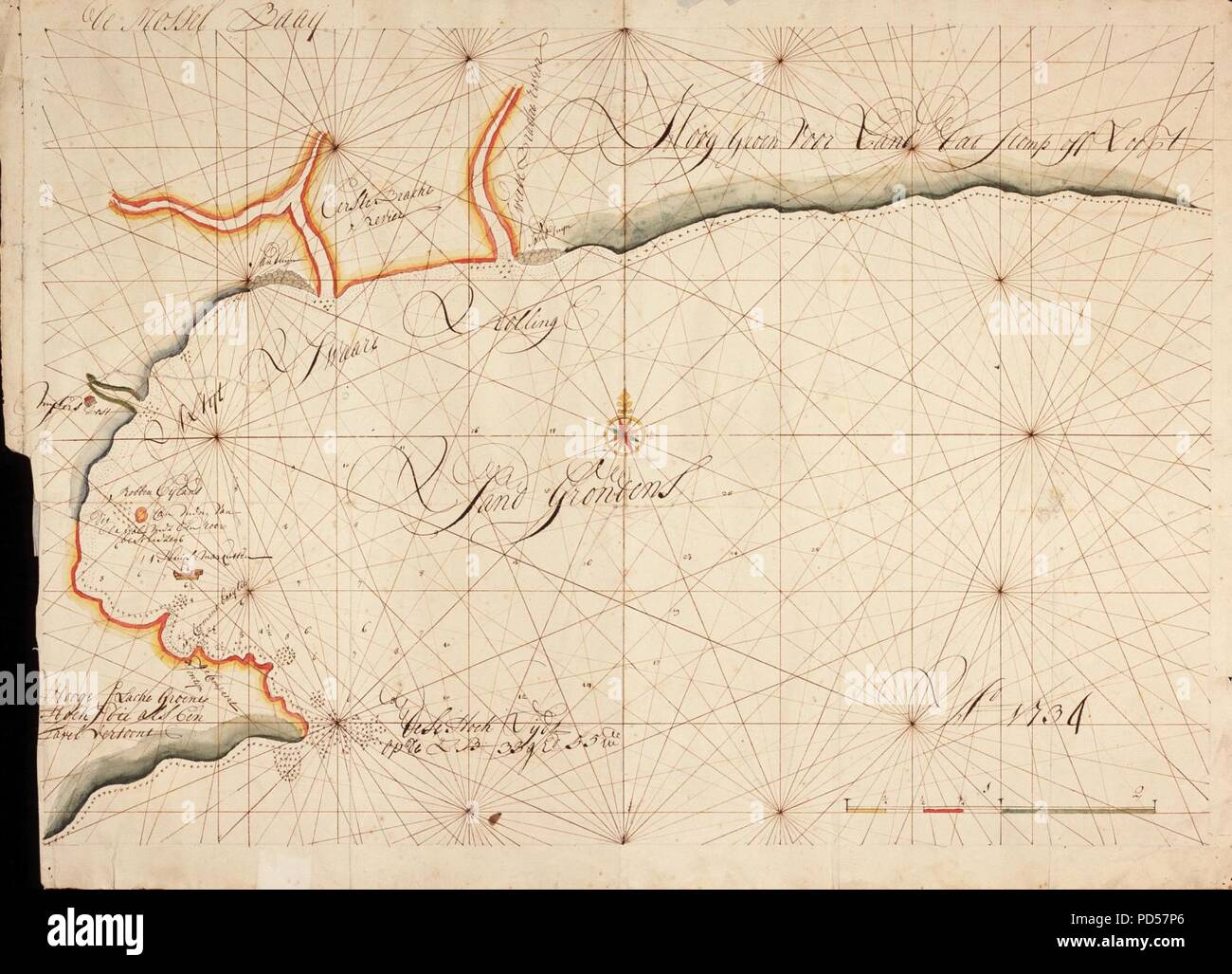 Map of Mossel Bay Stock Photo - Alamy