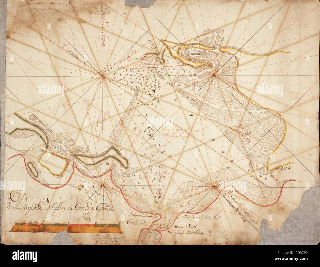 Map of Lagoa Bay Stock Photo - Alamy