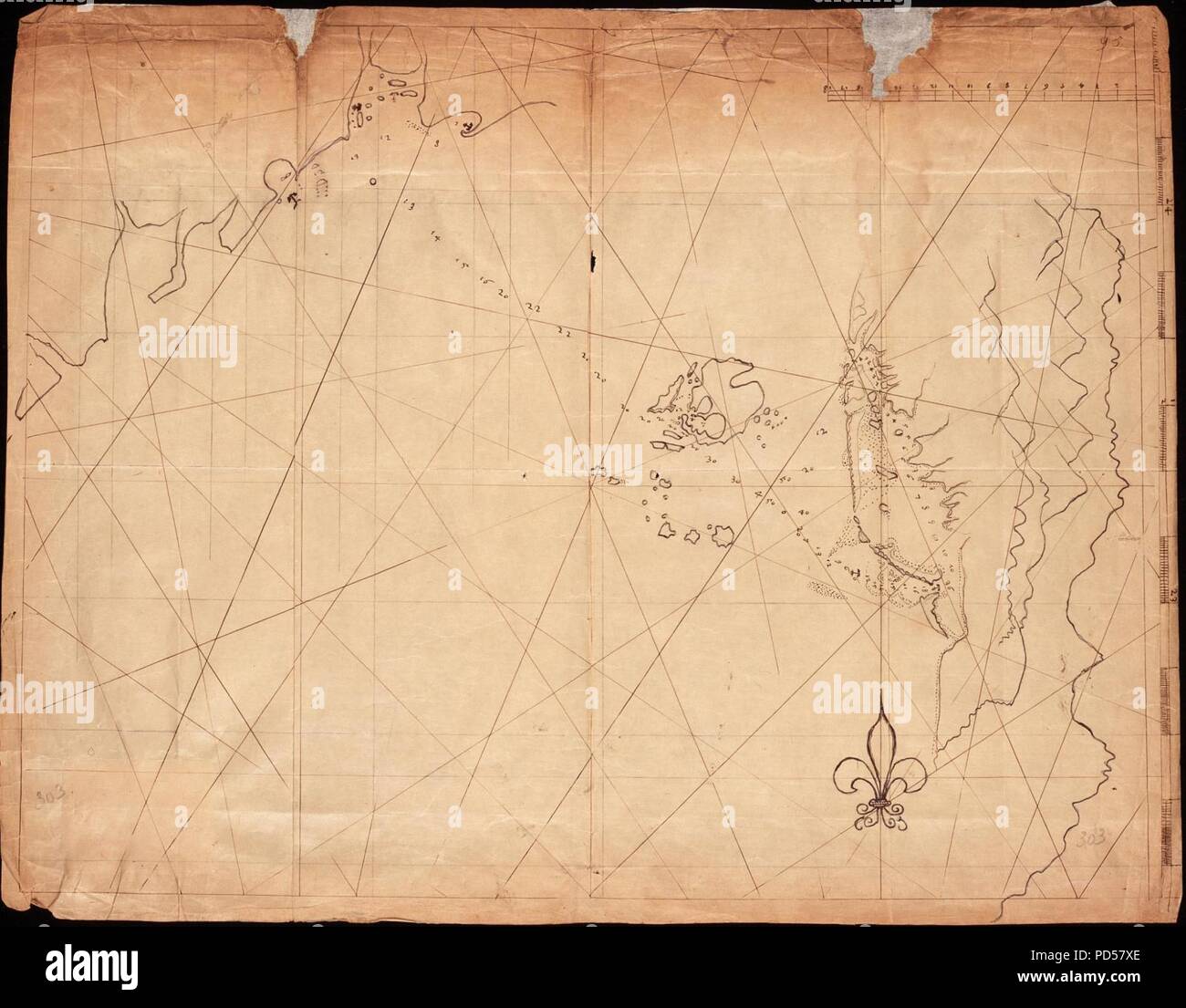 Map of the Pescadores and the west coast of Formosa Stock Photo - Alamy
