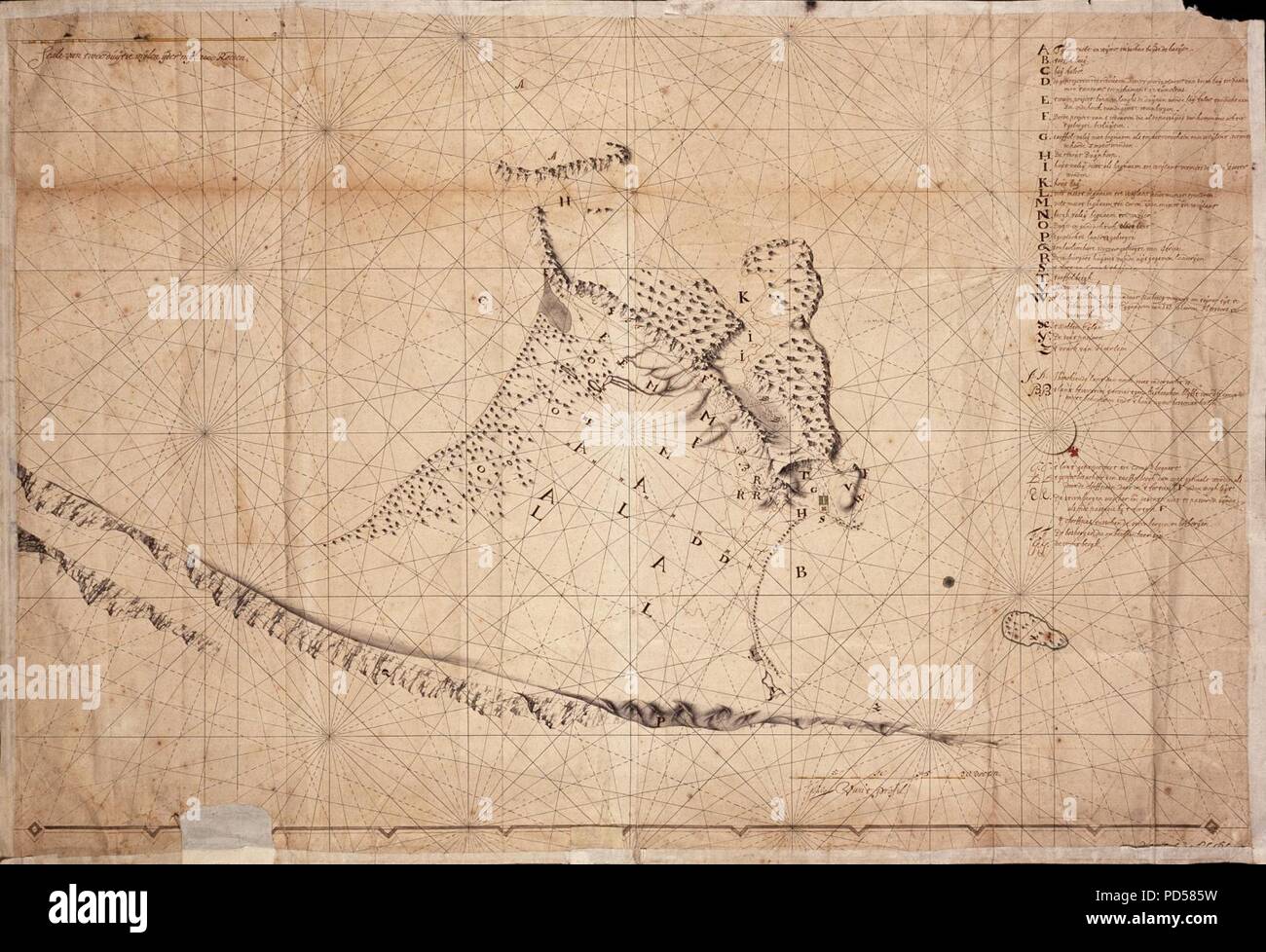 Map of the Fort of Good Hope and surroundings Stock Photo - Alamy