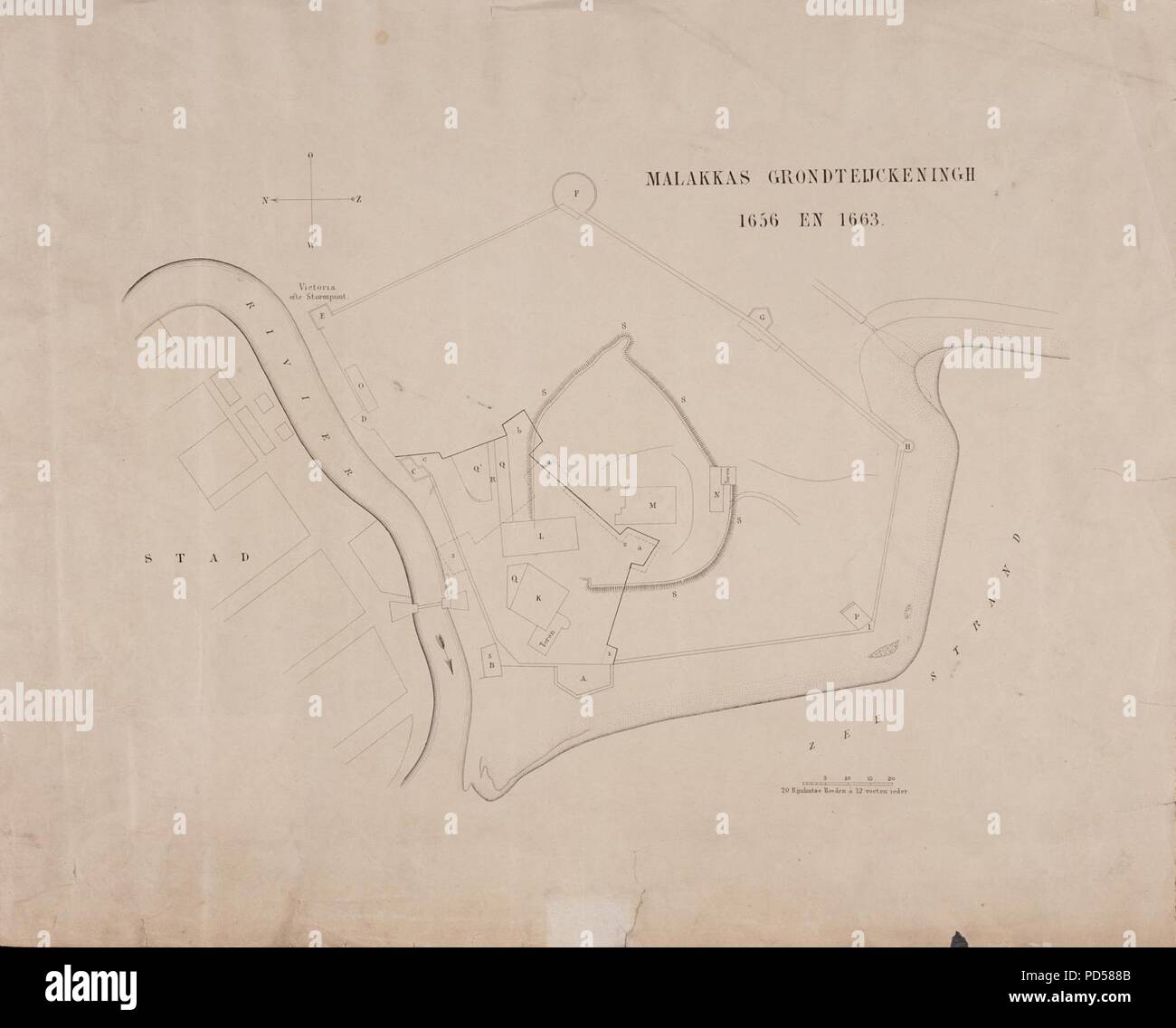 Map of Melaka Stock Photo - Alamy