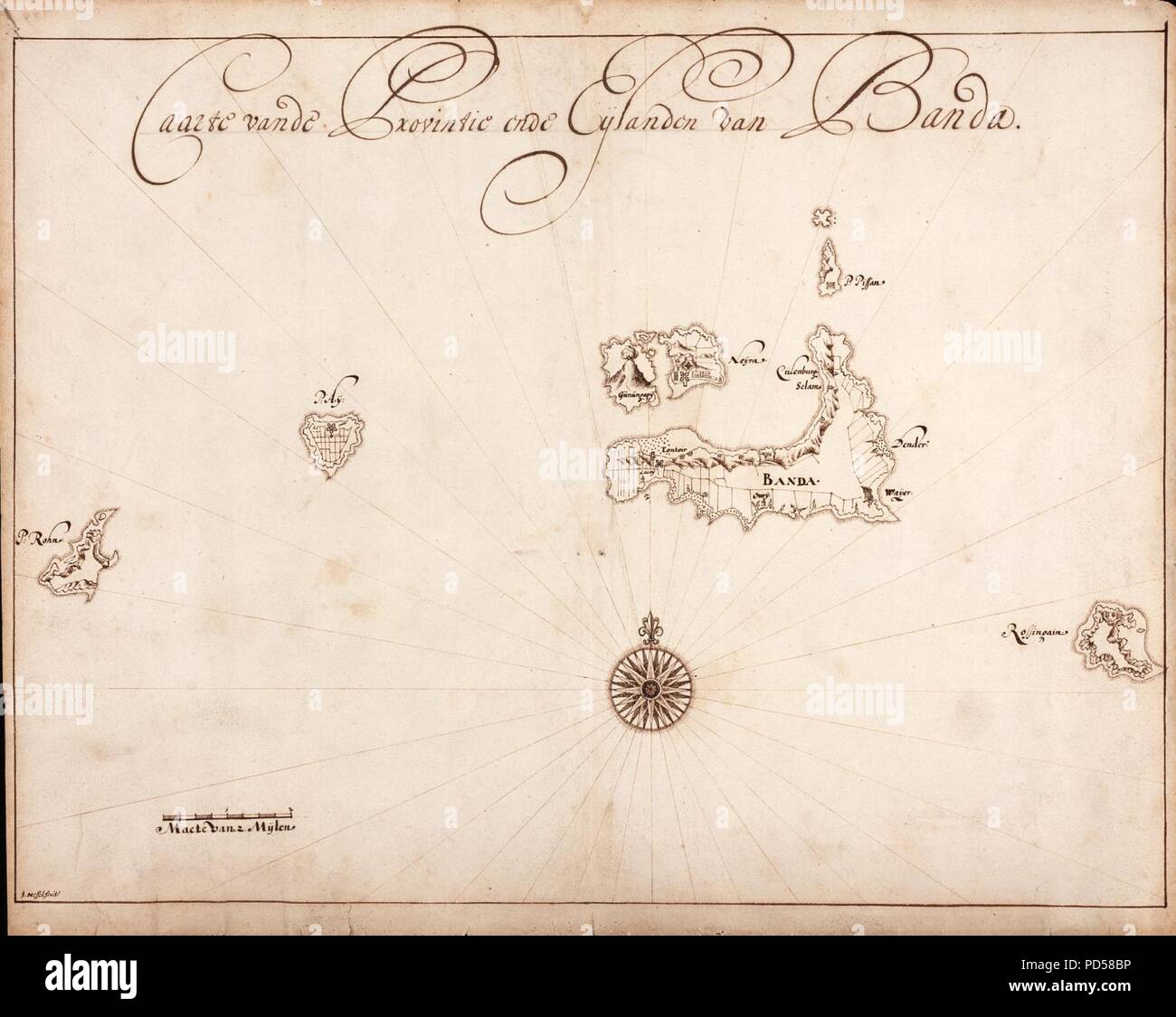 Banda islands map hi-res stock photography and images - Alamy