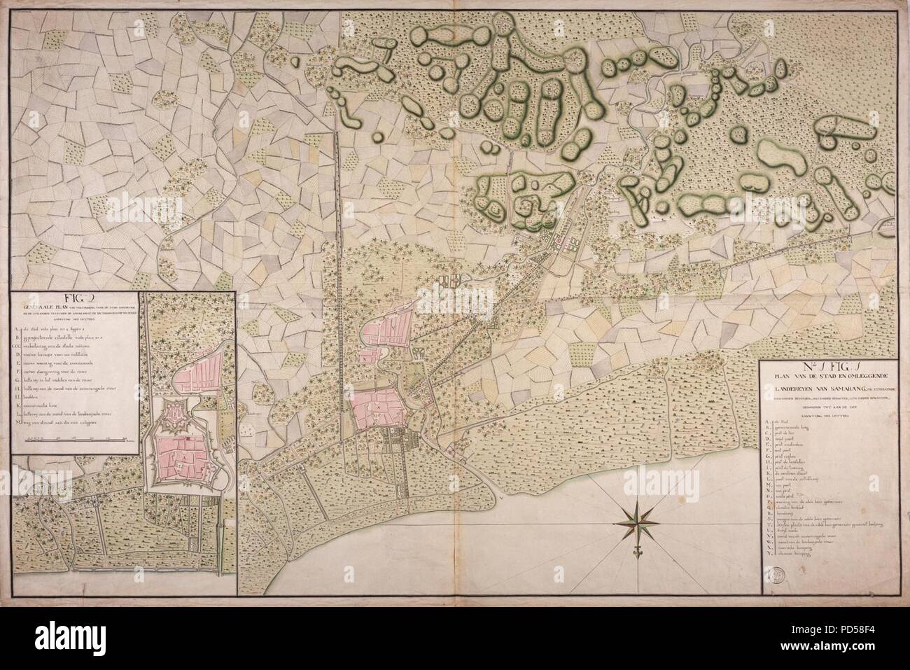 Map of Samarang Stock Photo - Alamy