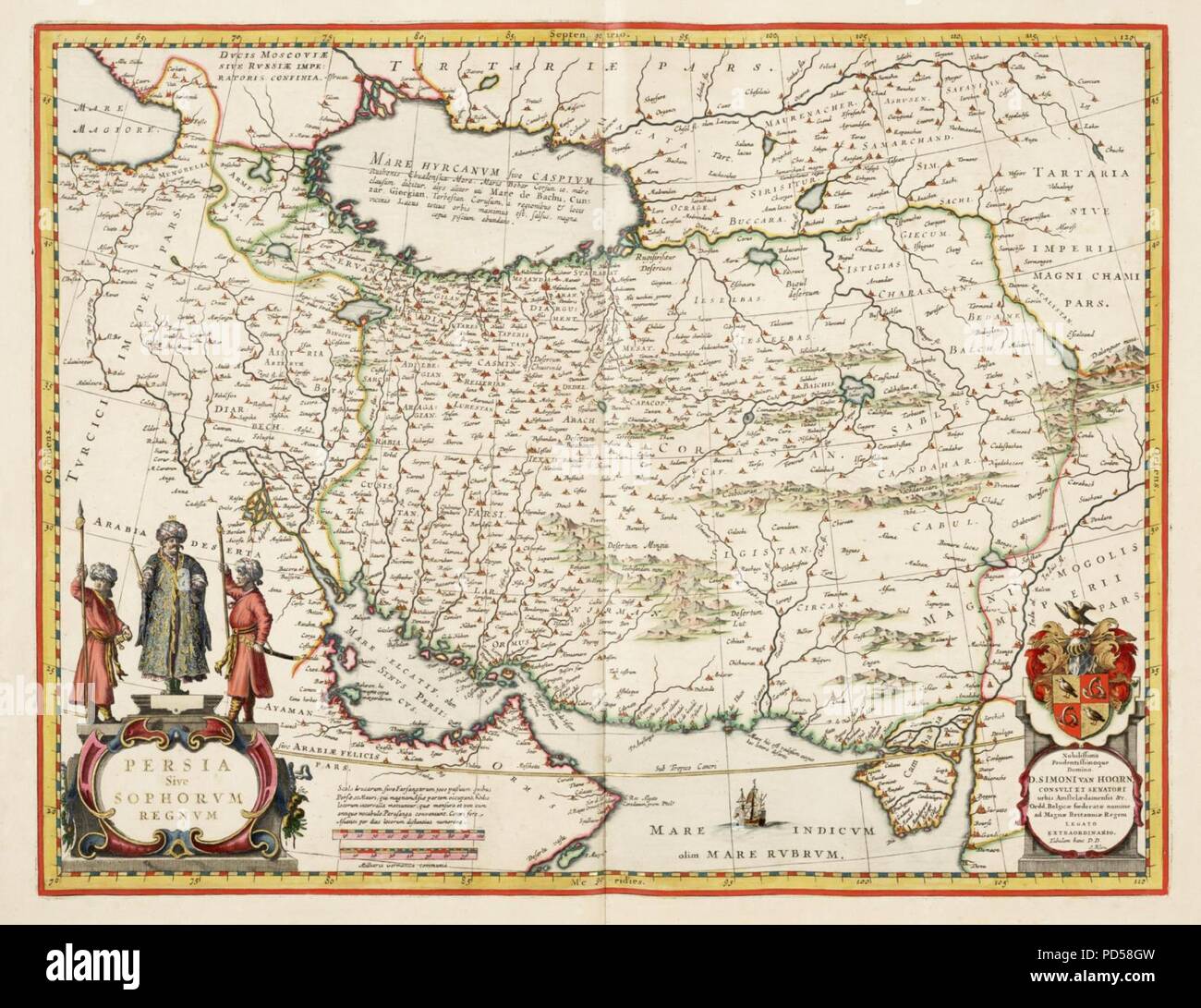 Map of Persia Stock Photo - Alamy