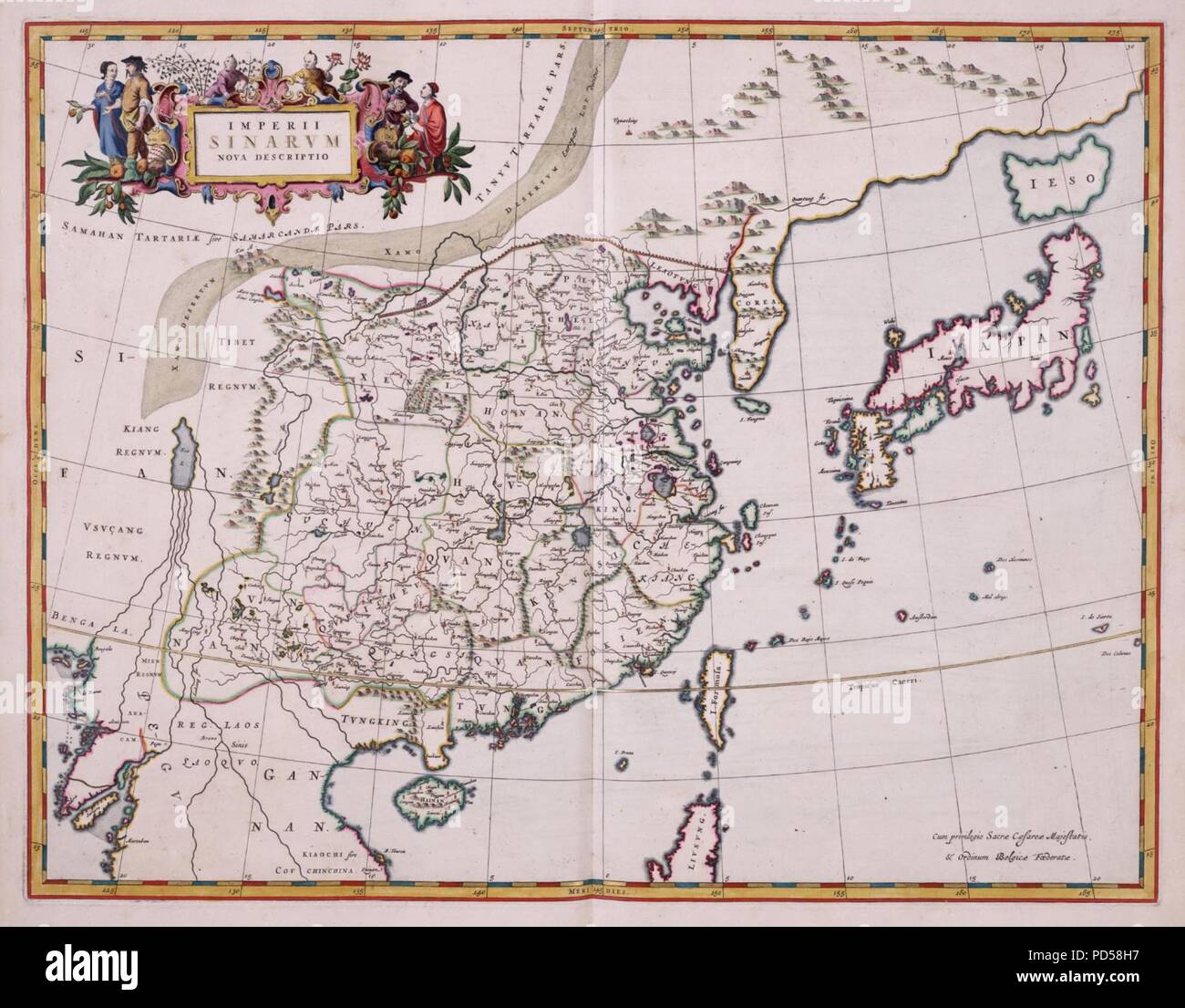 Map of China Stock Photo - Alamy