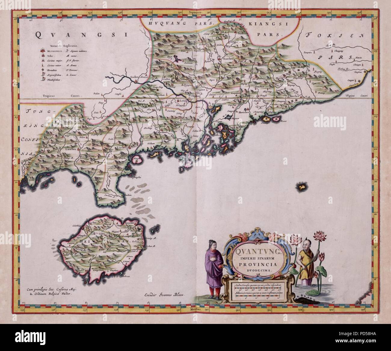 Map of Guandong, China Stock Photo - Alamy