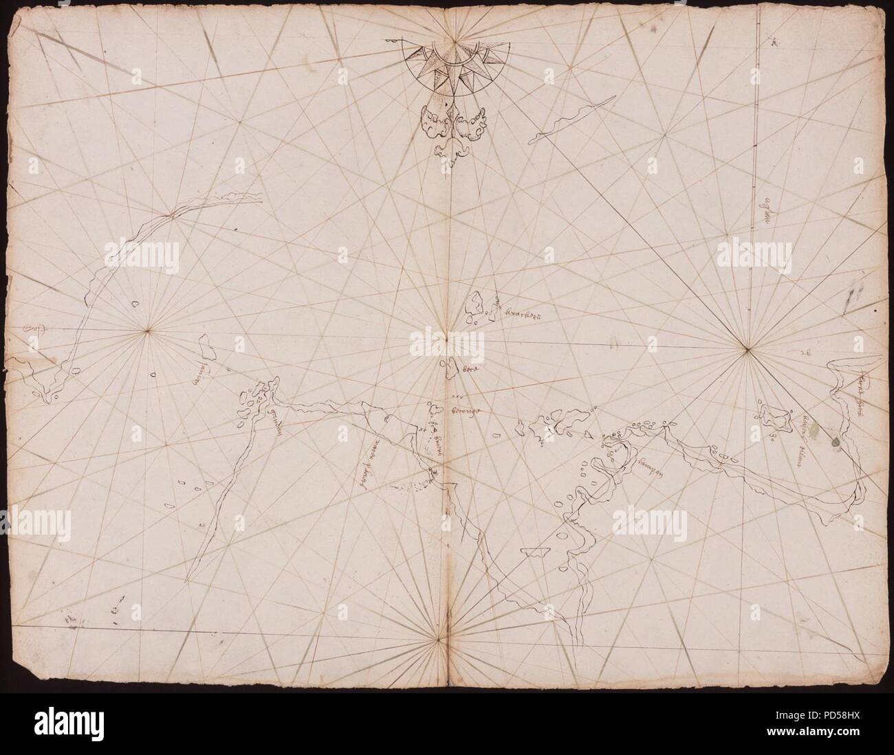 Map of the Sunda Straits Stock Photo - Alamy