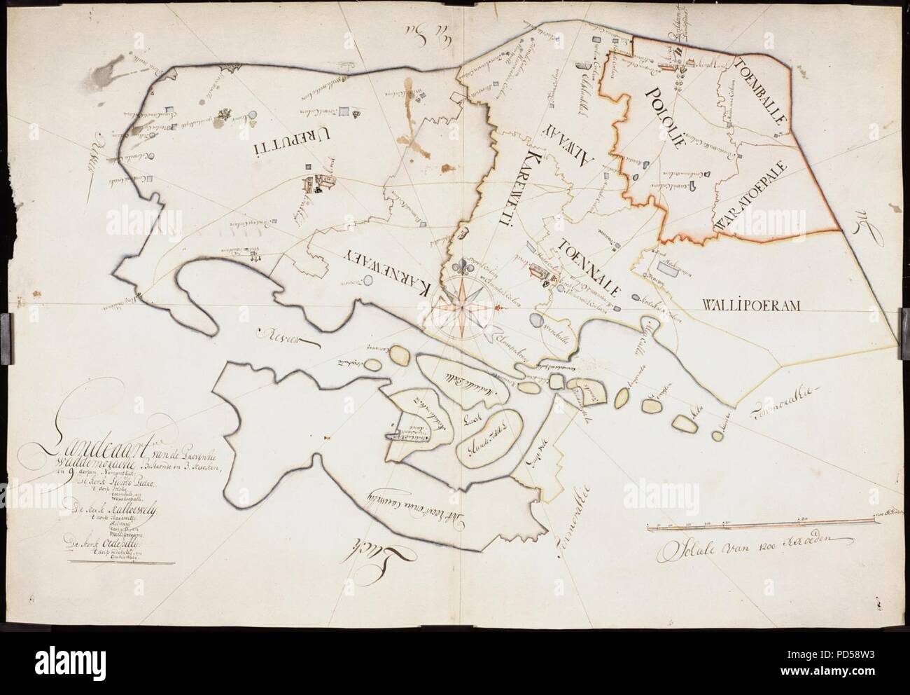 Map of Waddemoraetie province Stock Photo - Alamy