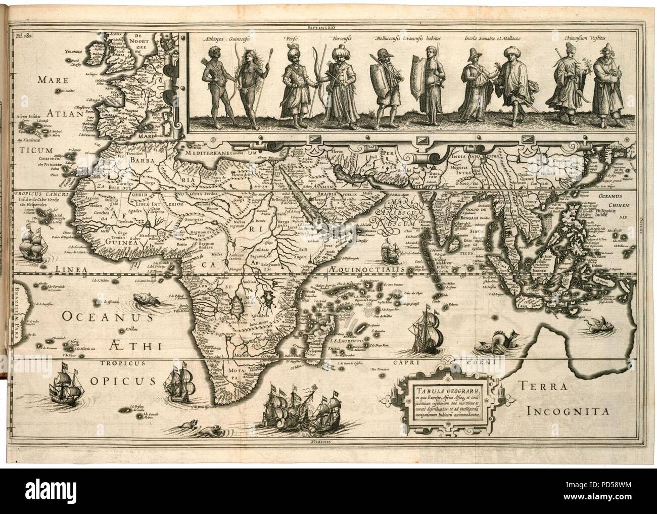 Map of Europe, Africa and Asia Stock Photo - Alamy