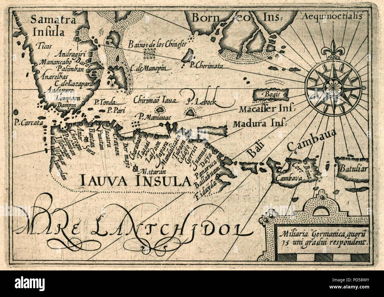 Map of Sumatra, Java, Borneo, Macassar, Madura, Bali Stock Photo - Alamy