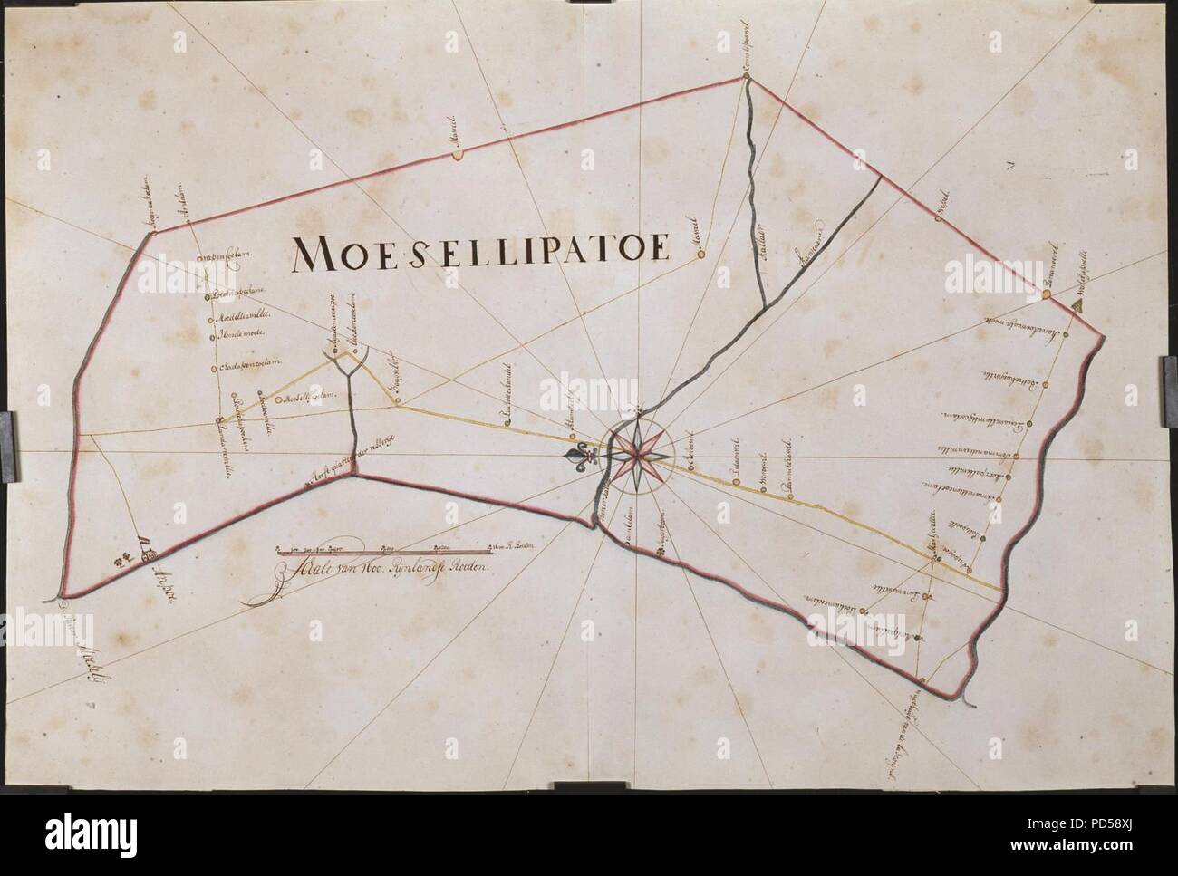 Map of the Moesellipatoe region Stock Photo - Alamy