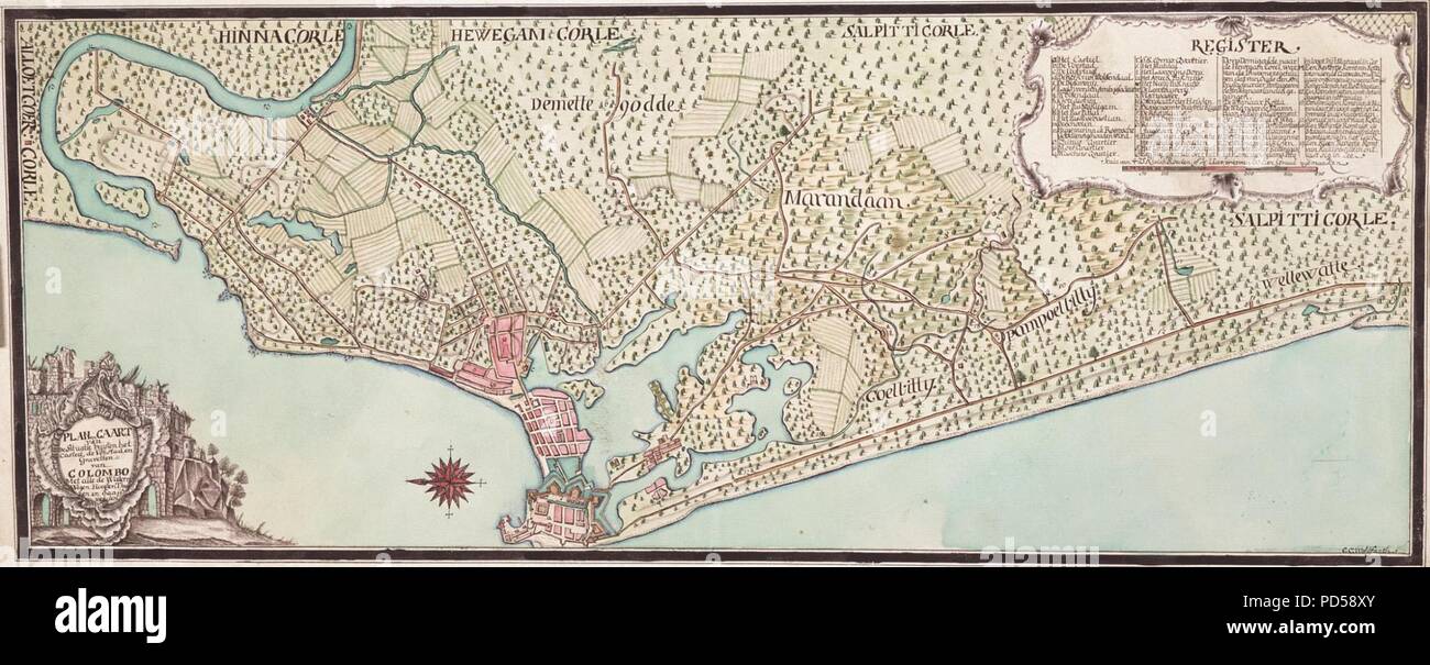 Map of colombo hi-res stock photography and images - Alamy