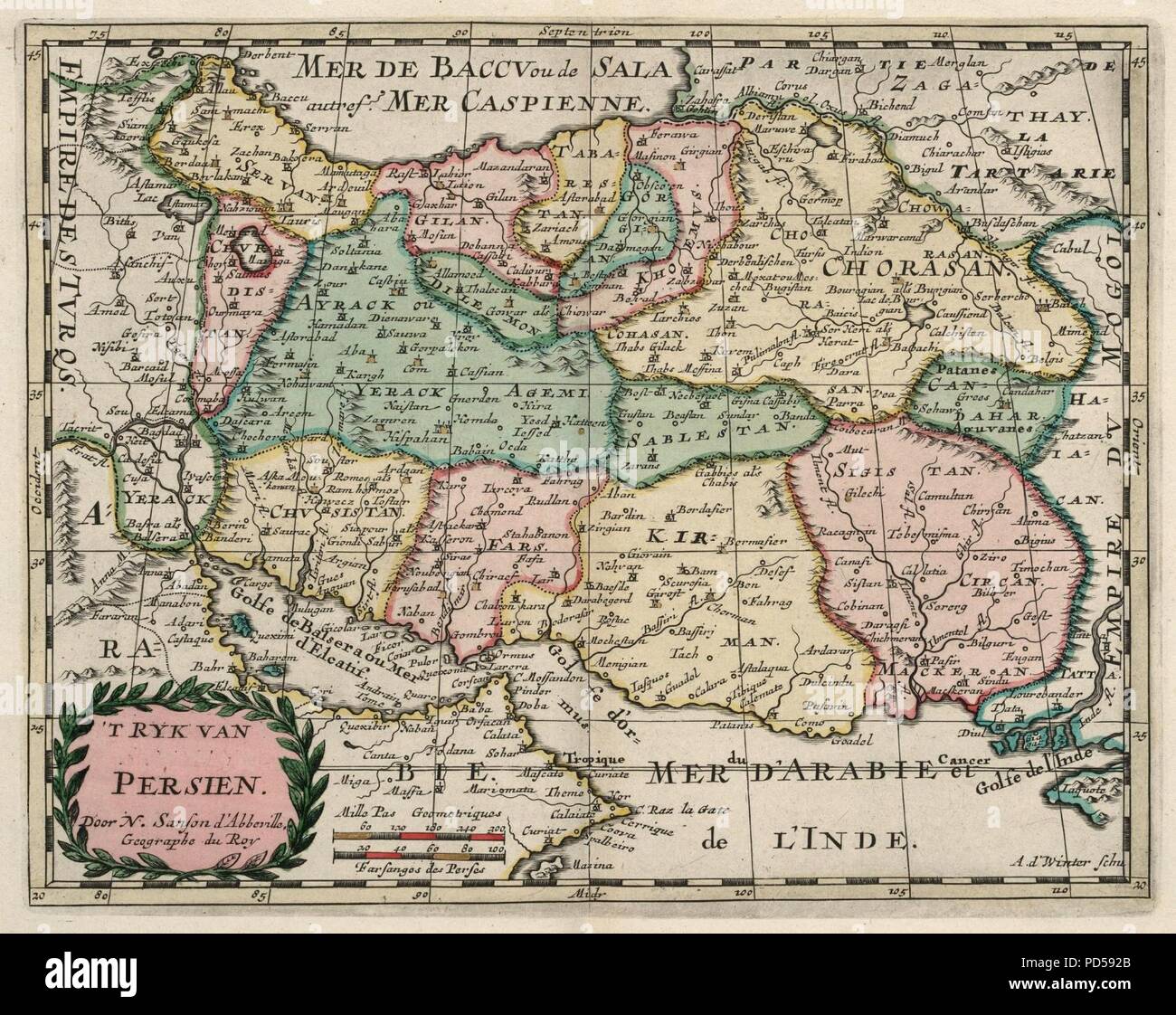 Map of persia hi-res stock photography and images - Alamy
