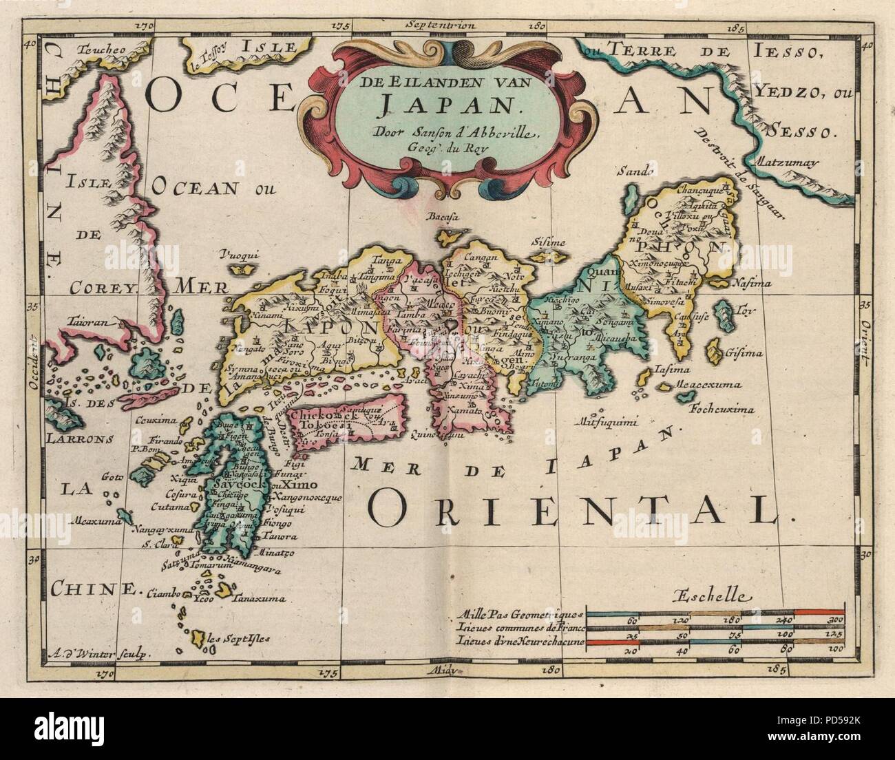 Archival japan map hi-res stock photography and images - Alamy