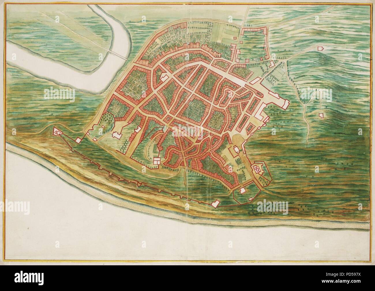 Map of Olinda Stock Photo - Alamy