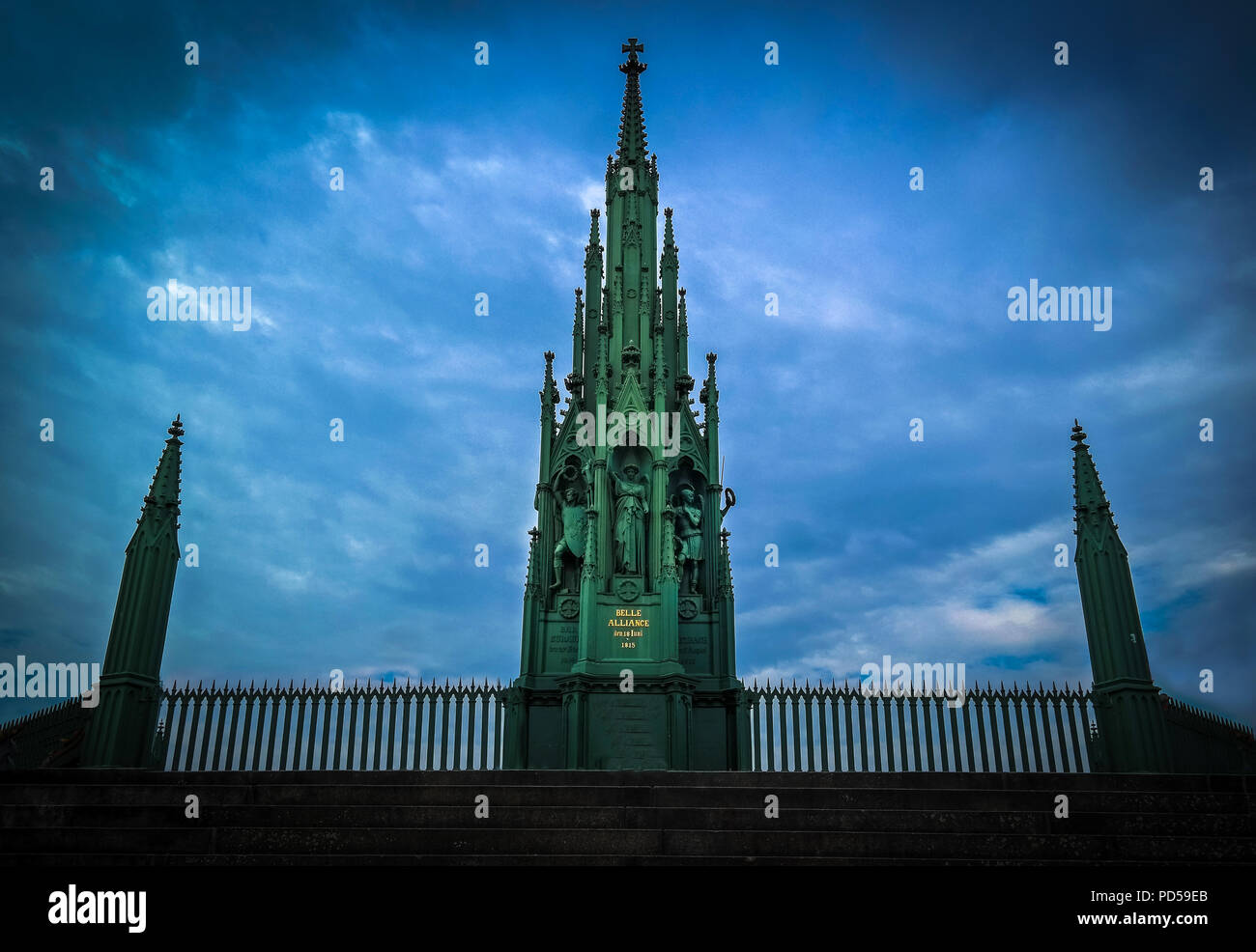 Berlin, Kreuzberg, Victoriapark, Schinkel Stock Photo - Alamy