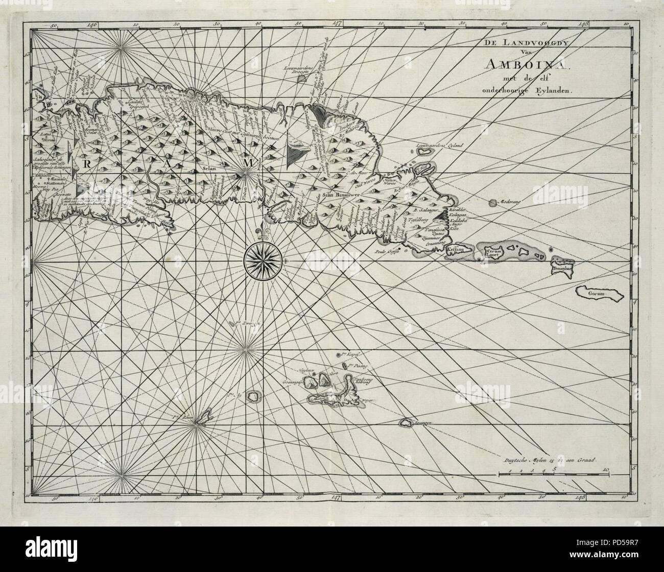 Banda islands map hi-res stock photography and images - Alamy