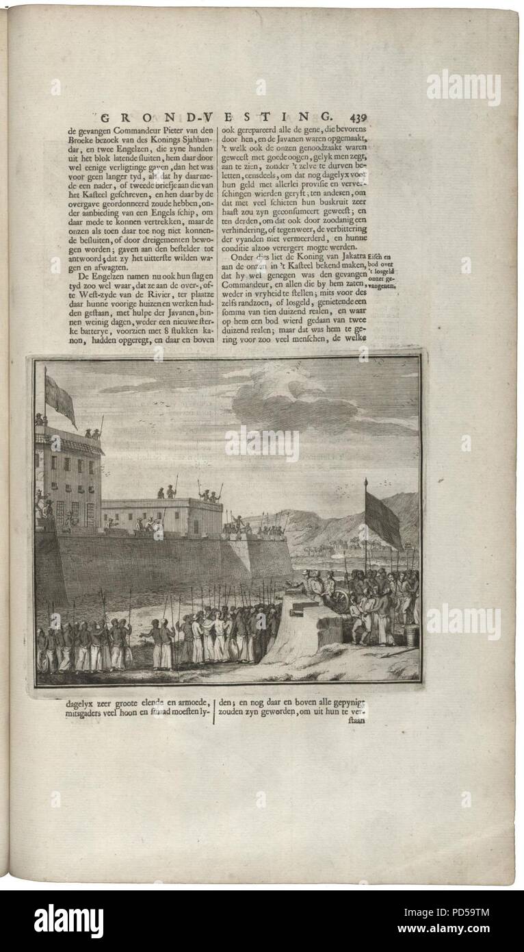 Siege of Batavia castle in 1619 Stock Photo - Alamy