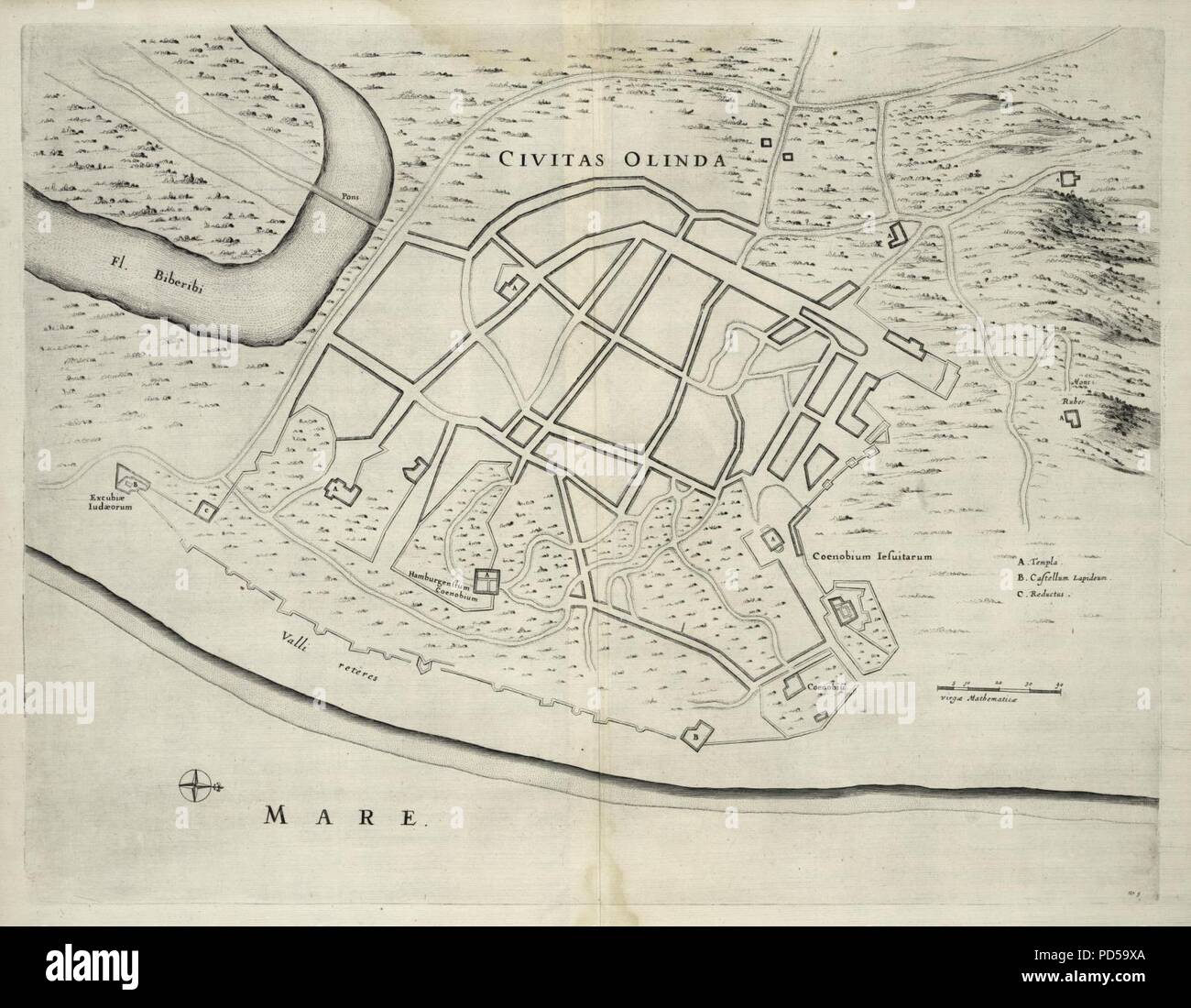 Map of Olinda Stock Photo - Alamy