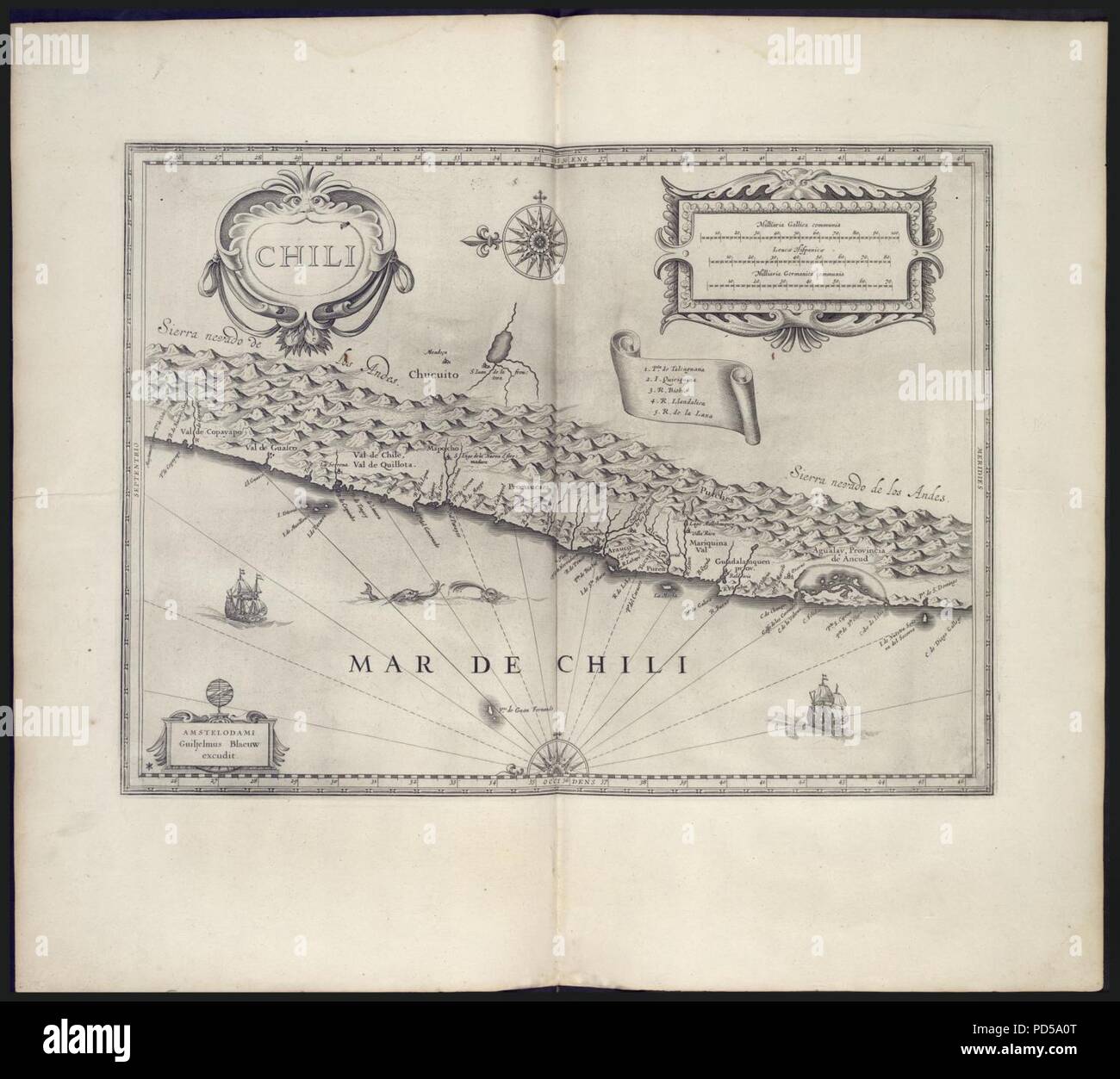 Map of Chile Stock Photo - Alamy