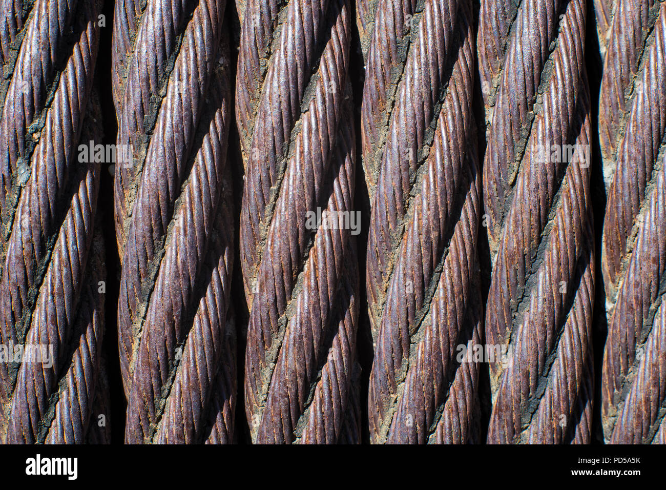 Textured background of rusted cable Stock Photo - Alamy