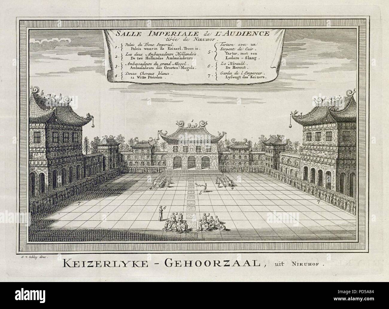 Dutch being received by the Chinese emperor Stock Photo - Alamy