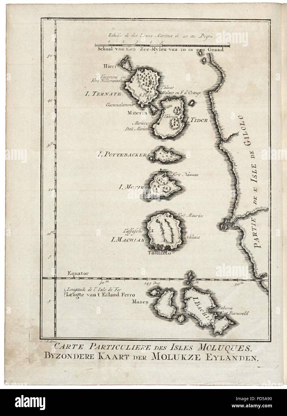 Map of the Moluccas Stock Photo - Alamy