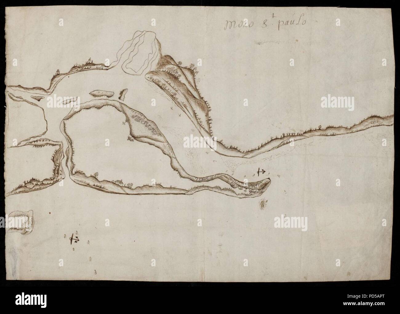 Map of Moro St. Paulo in Brazil Stock Photo - Alamy