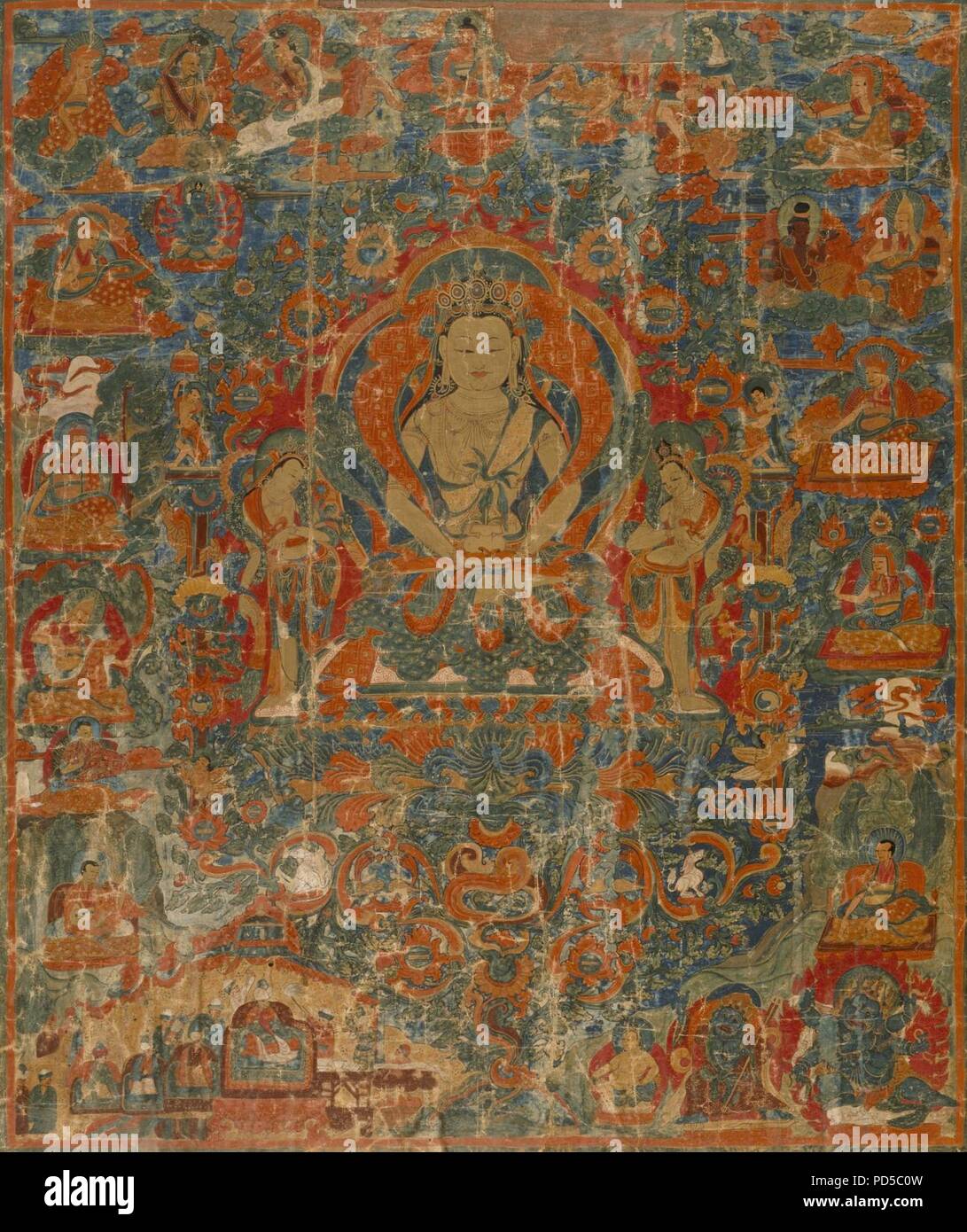Amitayus, the Buddha of Eternal Life ca 1625 LACMA Stock Photo - Alamy