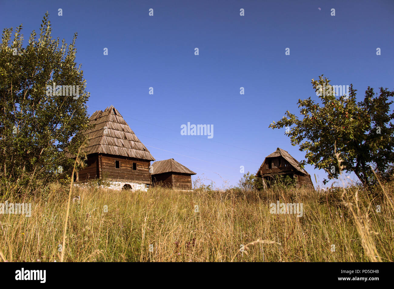 TARA National Park, Western Serbia - Abandoned and decaying log cabins ...