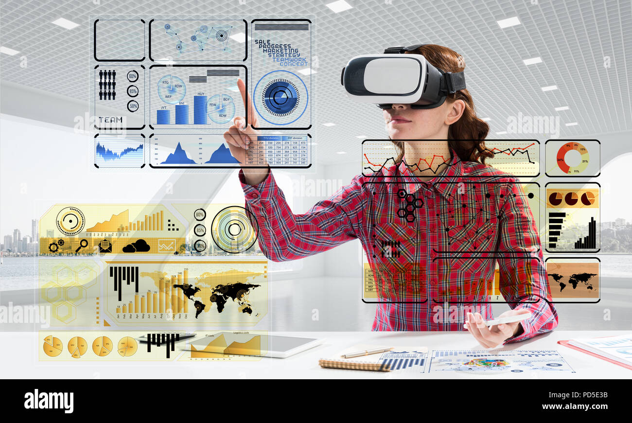 Using modern technologies Stock Photo - Alamy