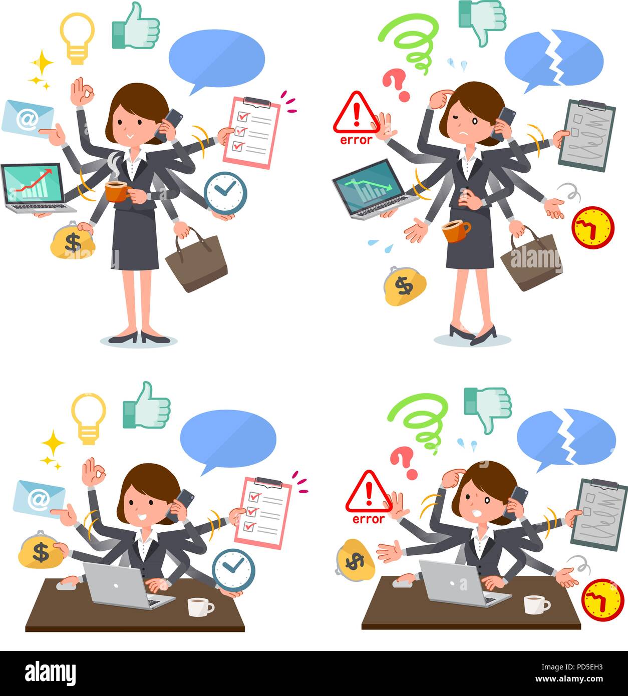 Easy things vector vectors hi-res stock photography and images - Alamy