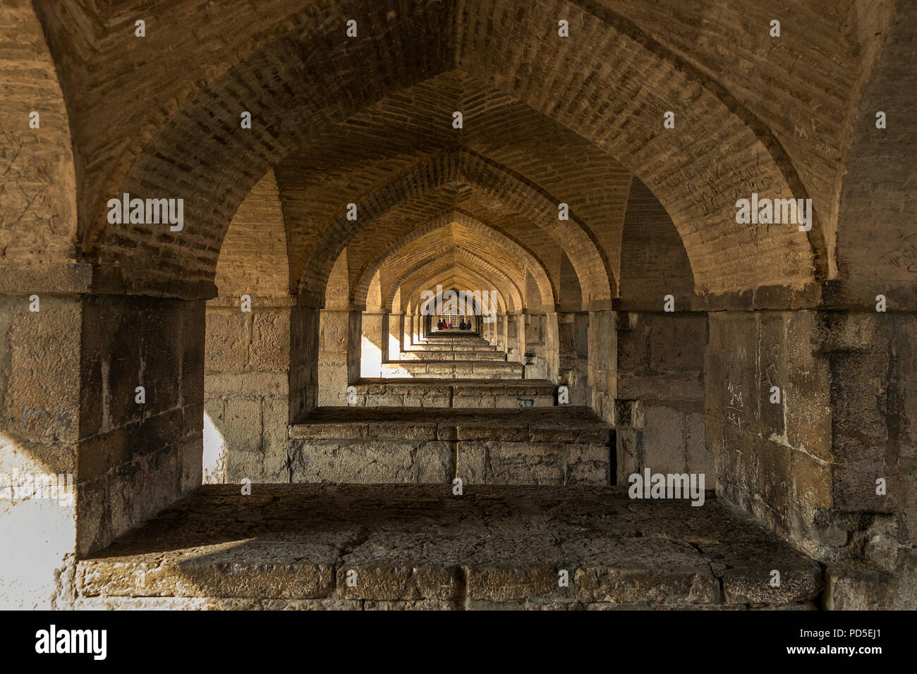 A tunnel of arches making up the architecture of the stunning Khajou ...