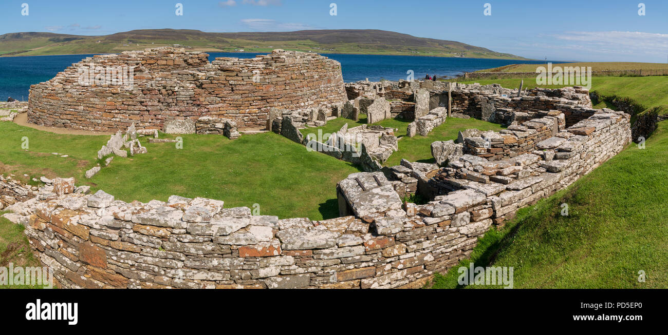 The Broch of Gurness, Evie, Orkney Stock Photo - Alamy