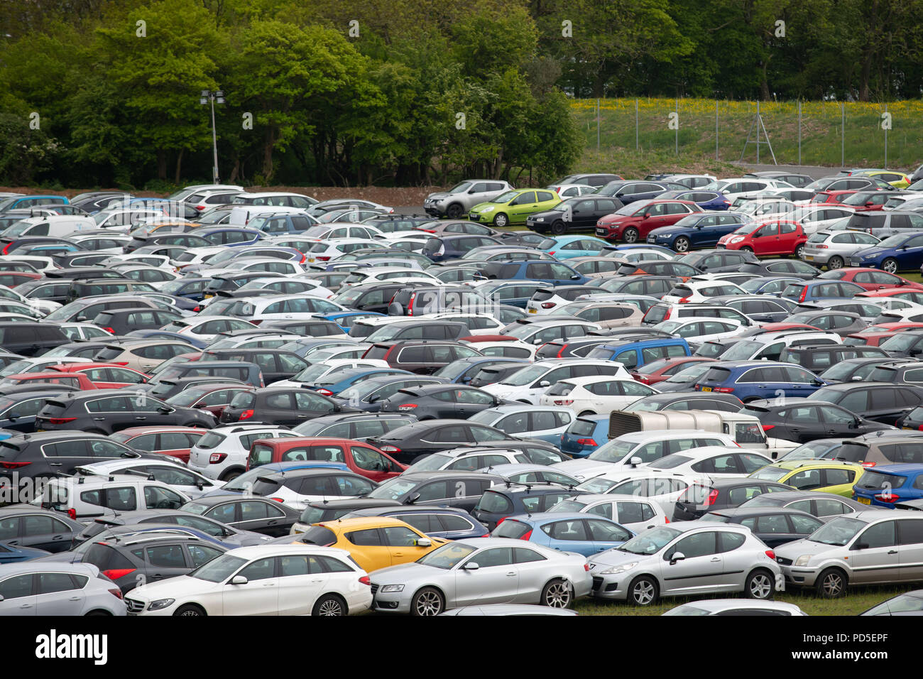 Cars parked in field car hi-res stock photography and images - Alamy